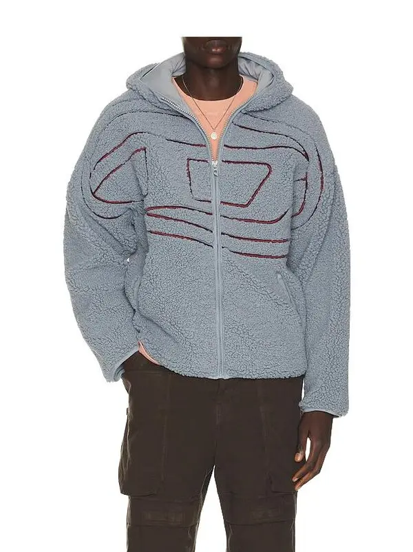 DIESEL® S-za Fleece Hoodie - Grey