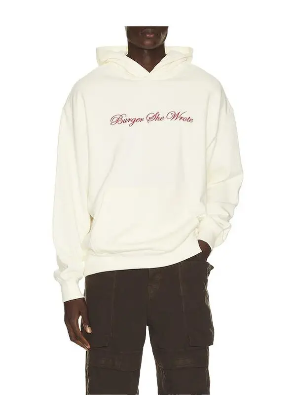 Brixton X Burger She Wrote Hoodie - Natural