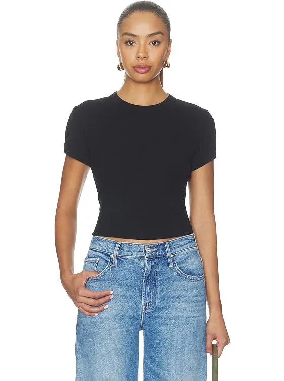 MOTHER The Itty Bitty Ringer T-shirt - Black