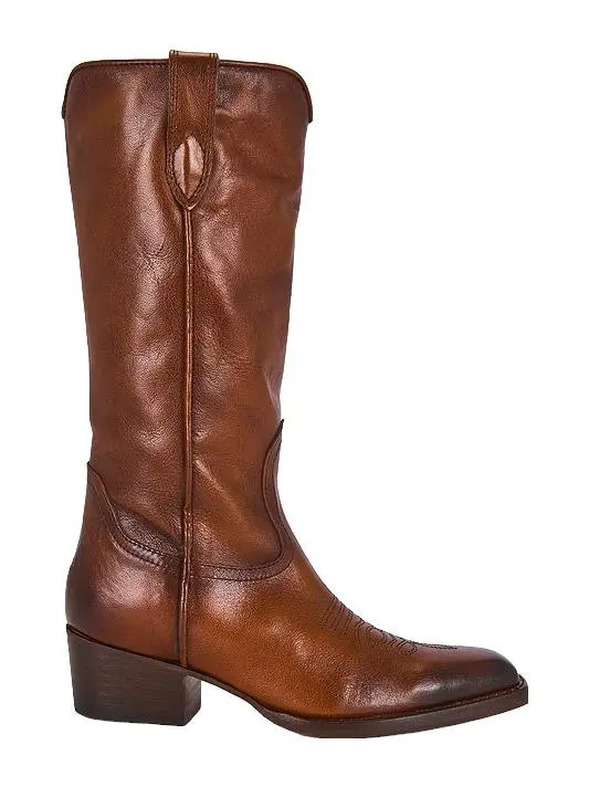 Dolce Vita Vigla Leather Boots - Chestnut