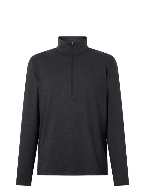 Lululemon Slim-fit Recycled Stretch-jersey Half-zip Sweatshirt - Gray