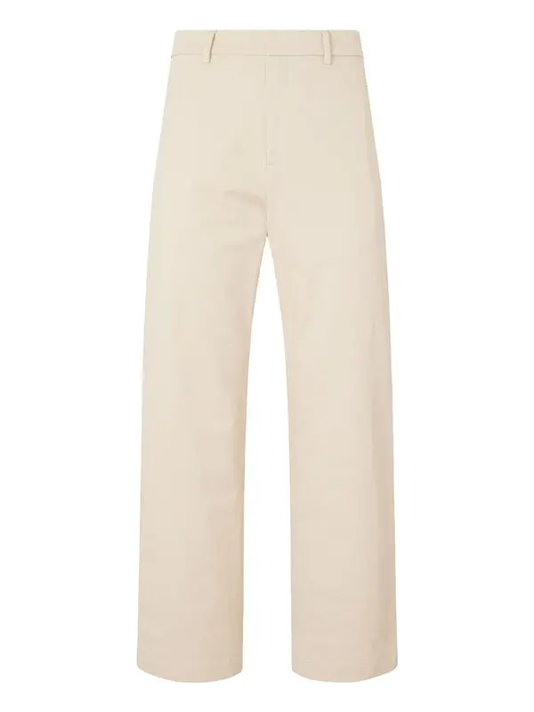 Barena Venezia Wide-leg Cotton-blend Gabardine Trousers - Neutrals