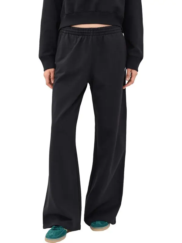 Adidas Essential Fleece Wide Leg Pants - Black
