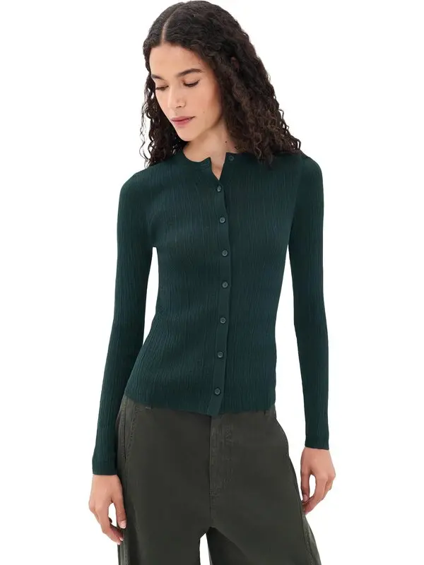 A.L.C. Fisher Cardigan - Dark Forest