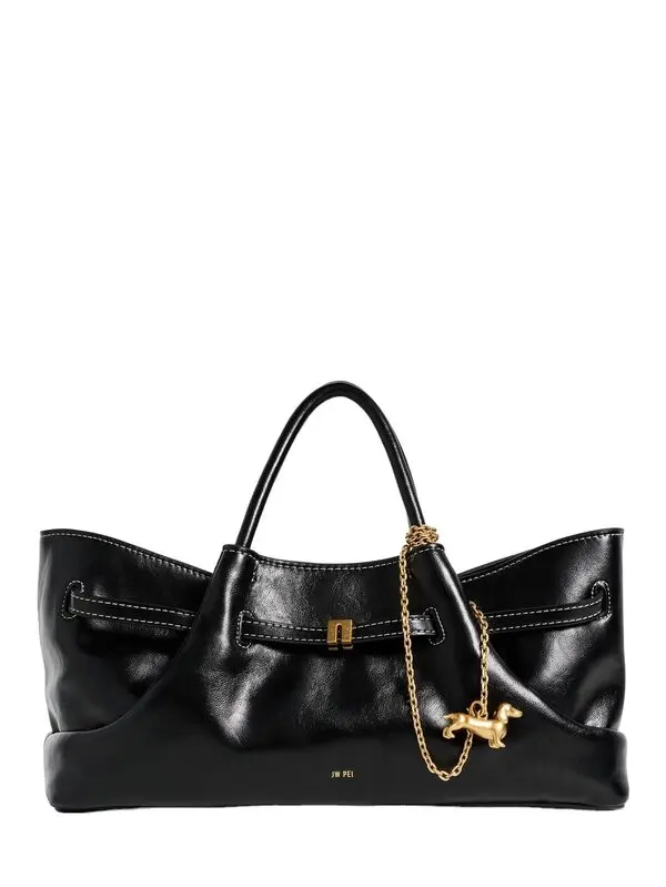 Jw Pei Maeve Dachshund Metal Charm Tote Bag - Black