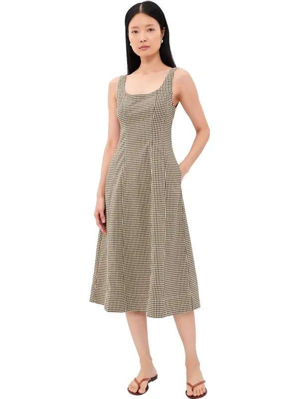 Madewell Miller Dress - Brown Gingham