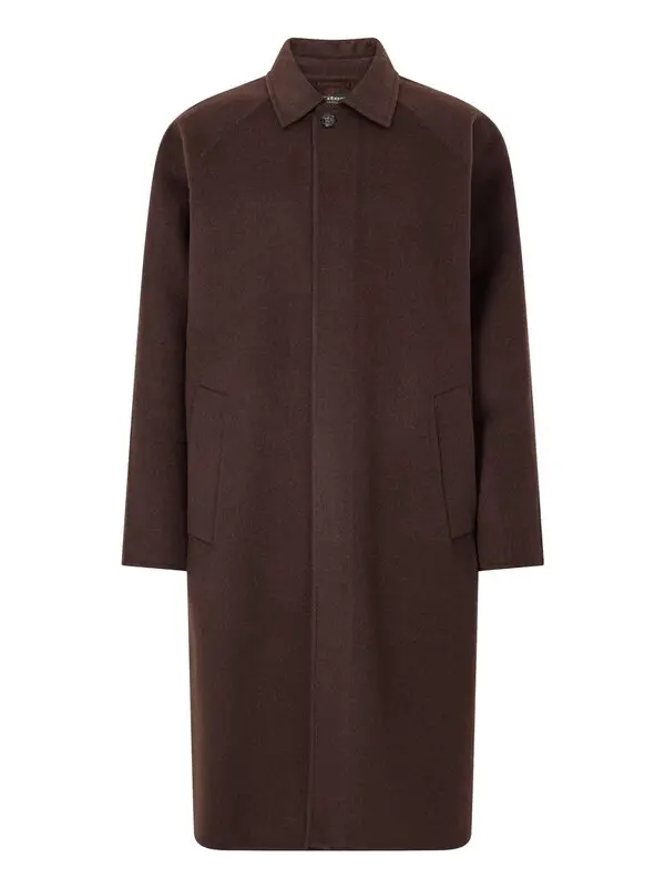 Kiton Wool And Cashmere-blend Coat - Brown
