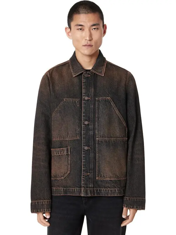 ALLSAINTS Mukesh Relaxed Fit Jacket - Brown