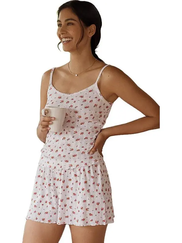 PAPINELLE Imogen 100% Cotton Pointelle Shorts - White