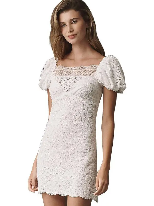 For Love & Lemons Jacqueline Mini Dress - White