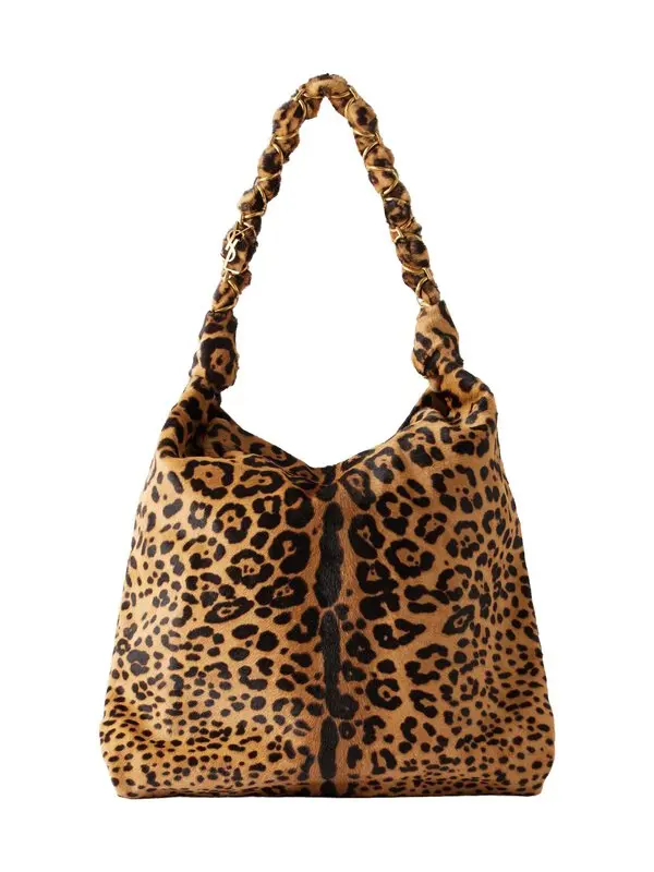 Saint Laurent Amalia Leopard-print Calf Hair Shoulder Bag - Leopard Print