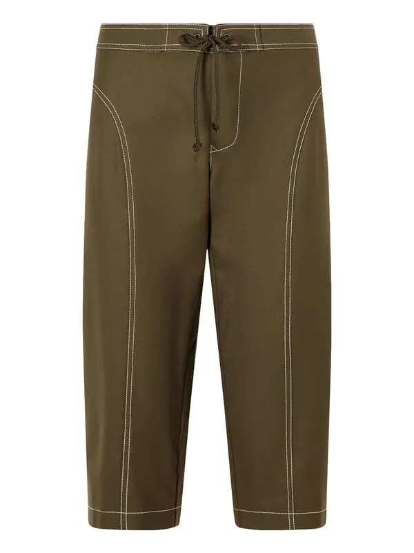 Aflalo Zuri Twill Skinny-leg Capri Pants - Green