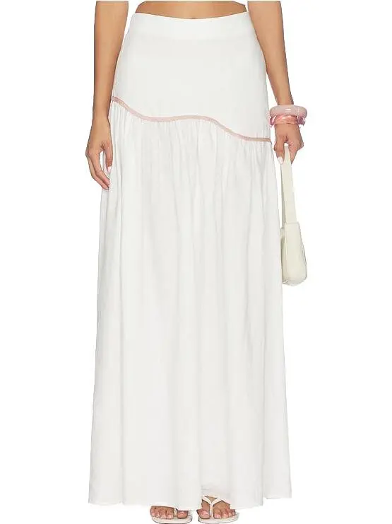Azulu Leia Maxi Skirt - Ivory
