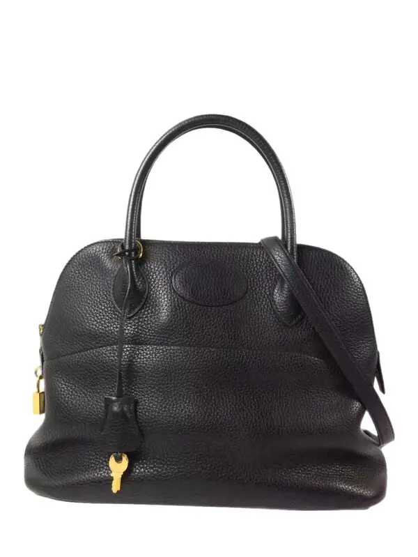 Hermès Bolide 31 Leather Shoulder Bag - Black