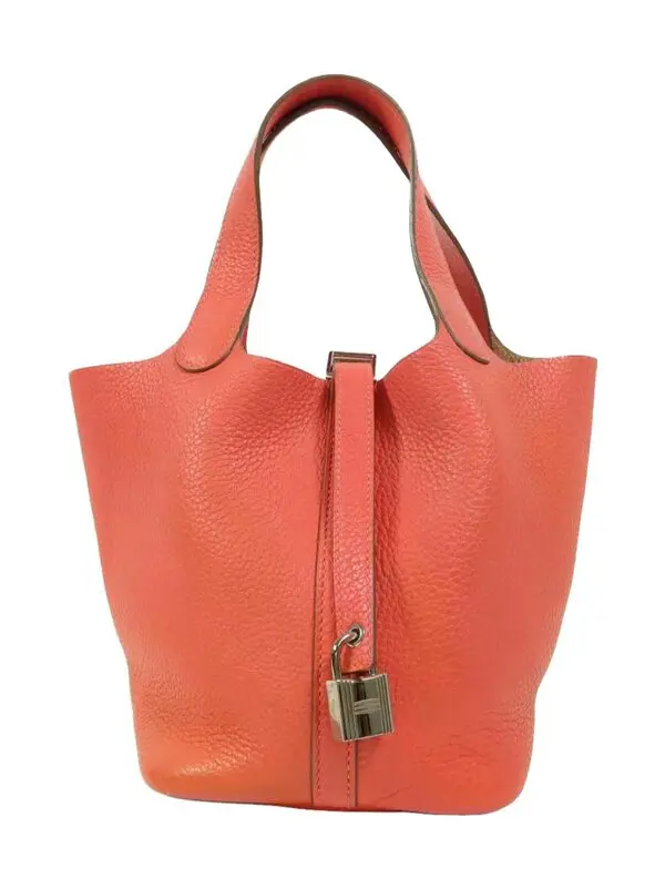 Hermès Picotin Leather Tote Bag - Pink