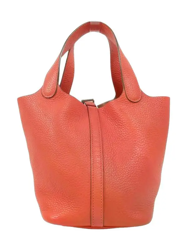 Hermès Pm Picotin Leather Tote Bag - Pink