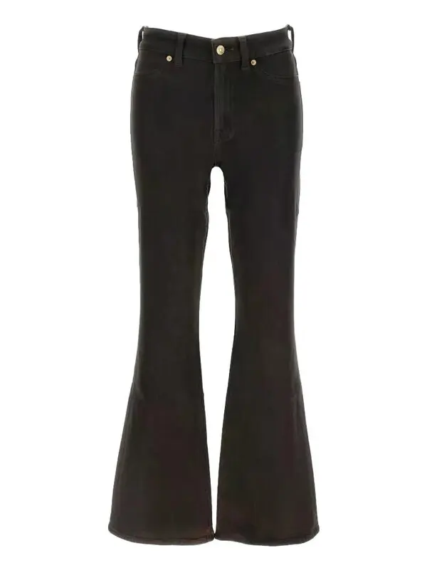 7 For All Mankind Button-fastening Flared-leg Jeans - Brown