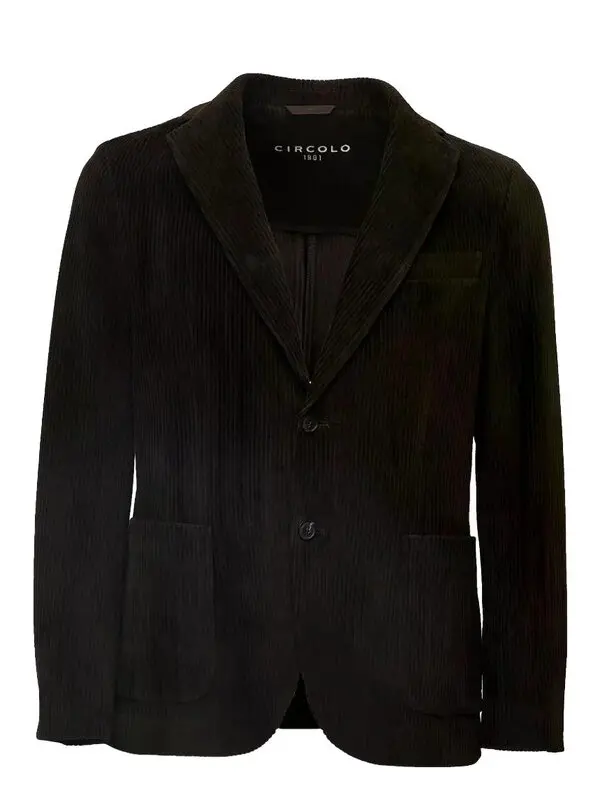 CIRCOLO 1901 Corduroy Single-breasted Blazer - Brown