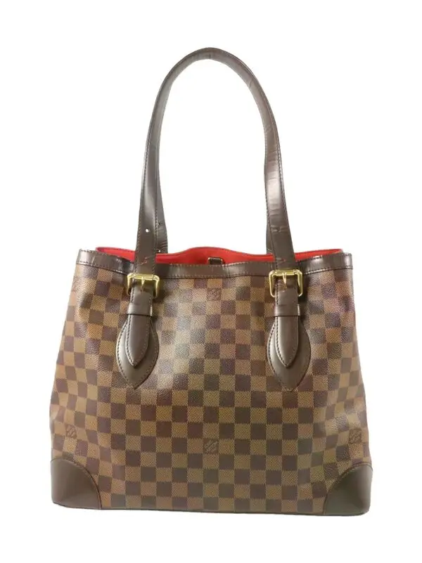LOUIS VUITTON Damier Ebene Hampstead Tote Bag - Brown