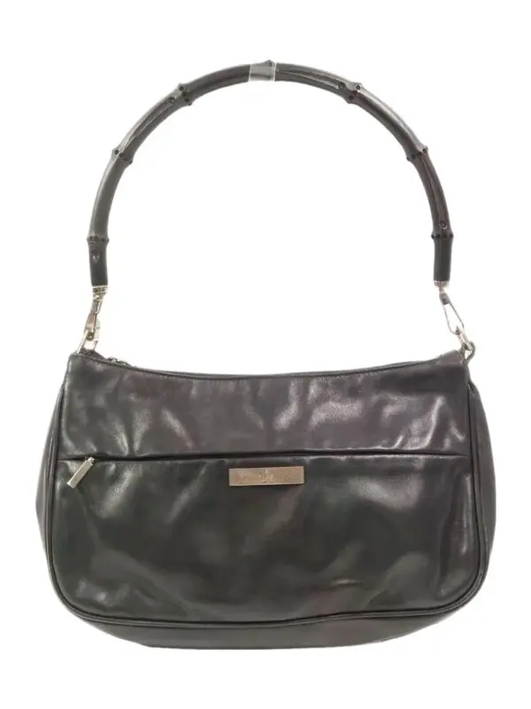 Gucci Bamboo Shoulder Bag - Black