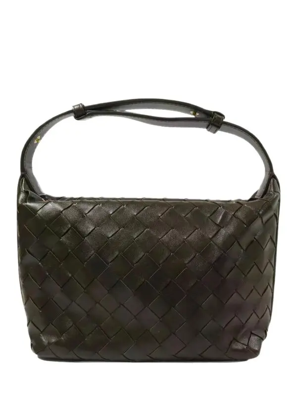 Bottega Veneta Intrecciato Leather Clutch Bag - Green