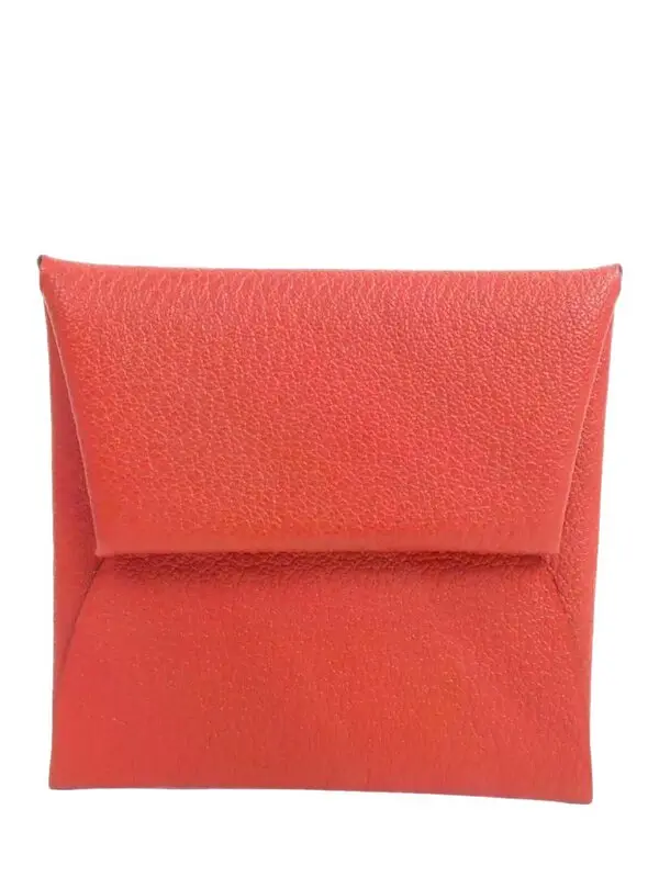 Hermès Bastia Leather Coin Purse - Red