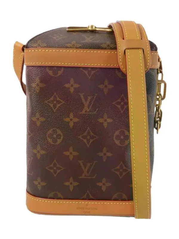 LOUIS VUITTON Monogram Canvas Milk Box Bucket Bag - Brown
