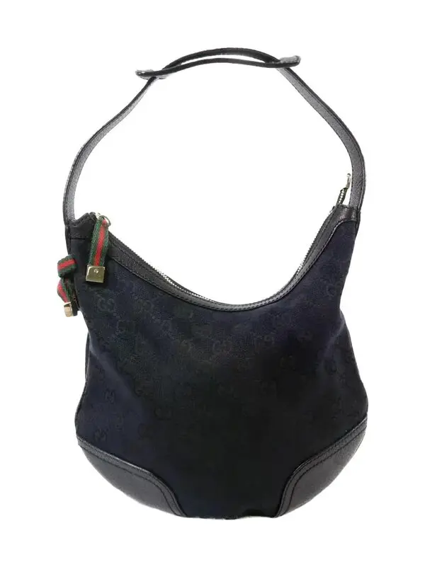 Gucci Gg Canvas Shoulder Bag - Black