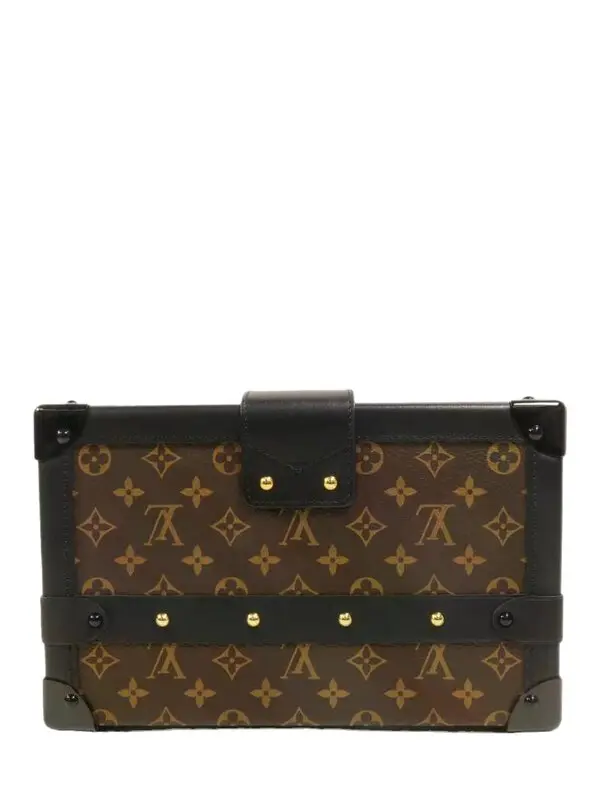 LOUIS VUITTON Monogram Petite Malle Shoulder Bag - Brown