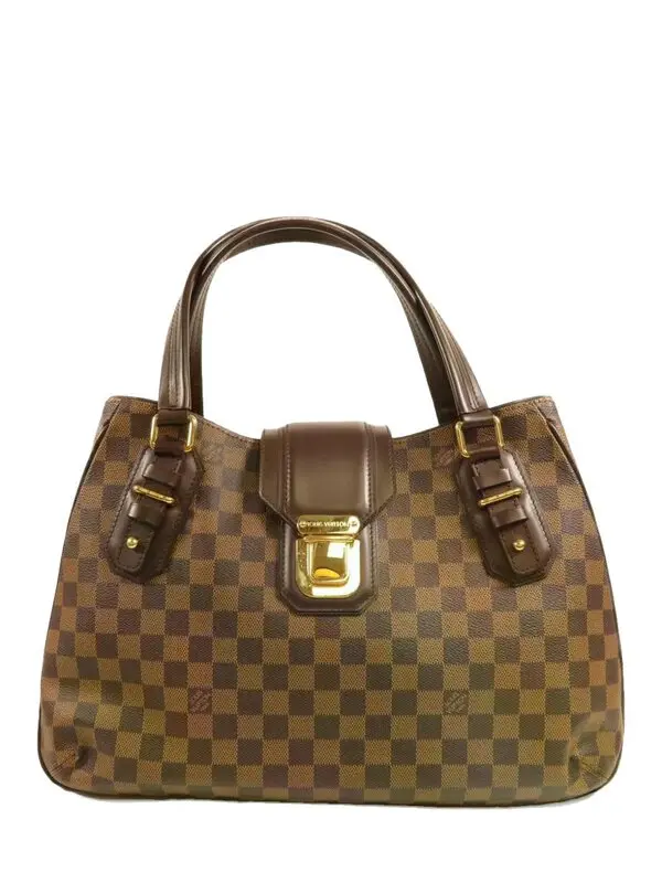 LOUIS VUITTON Damier Ebene Griet Tote Bag - Brown