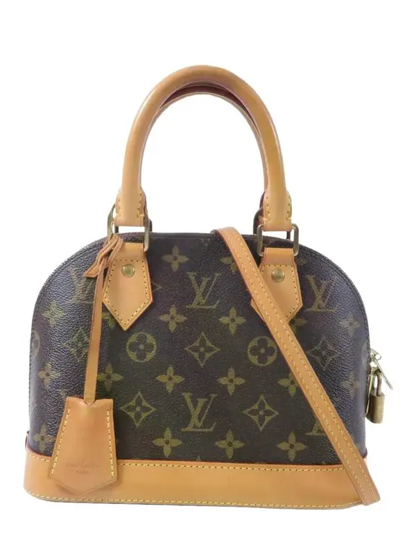LOUIS VUITTON Monogram Canvas Bb Alma Tote Bag - Brown