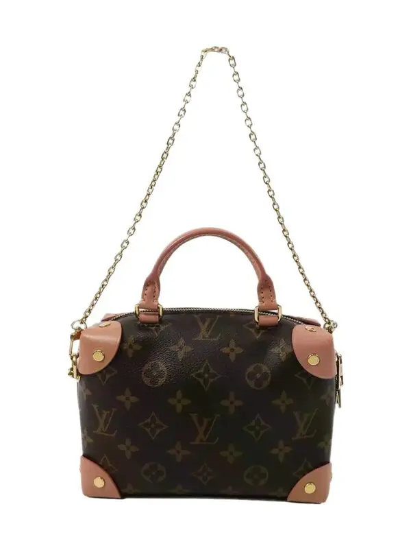 LOUIS VUITTON Monogram Canvas Petite Malle Souple Mini Bag - Brown