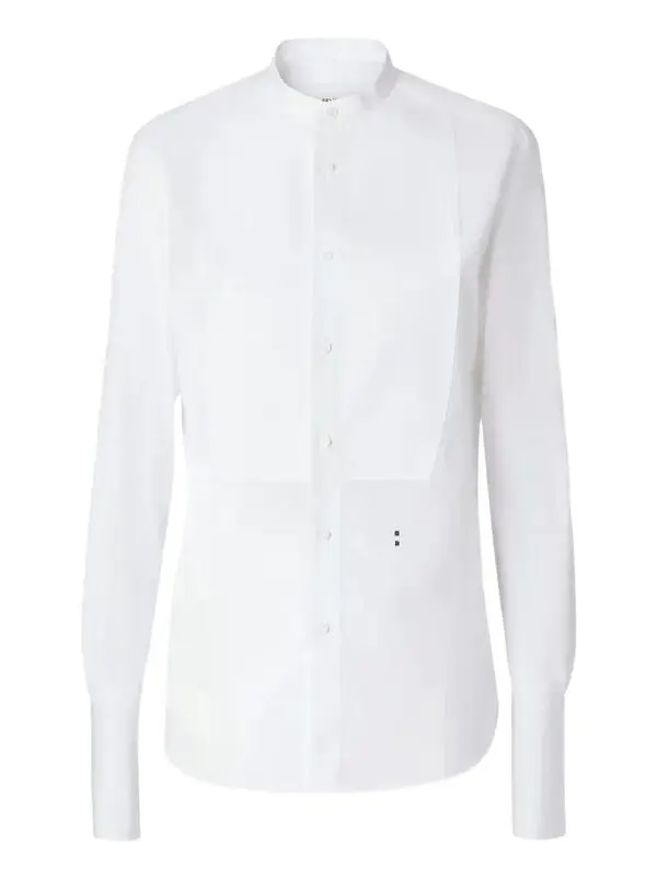 Fendi Cotton Poplin Shirt With Embroidered Details - White