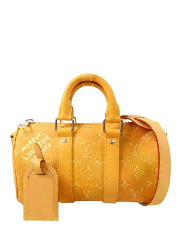 LOUIS VUITTON Keepall Bandoulière 25 Tote Bag - Yellow