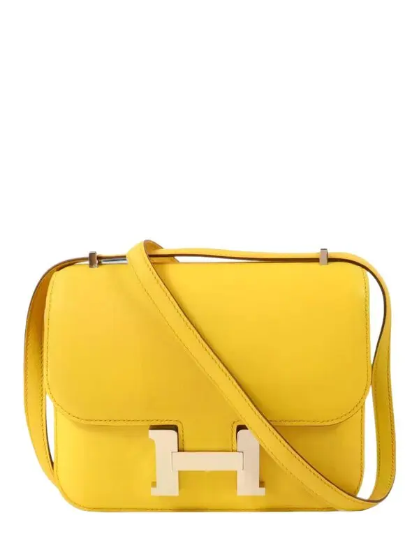 Hermès Mini Constance Shoulder Bag - Yellow