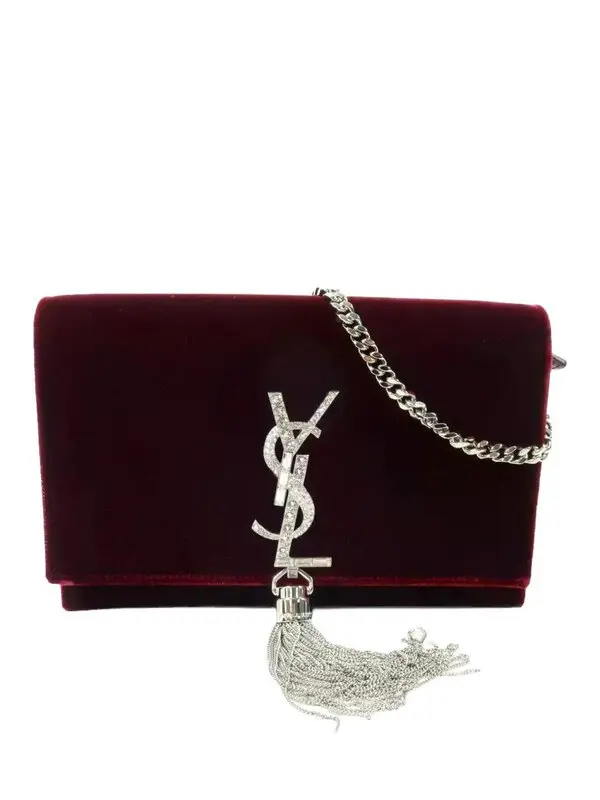 Saint Laurent Tassel Chain Shoulder Bag - Red