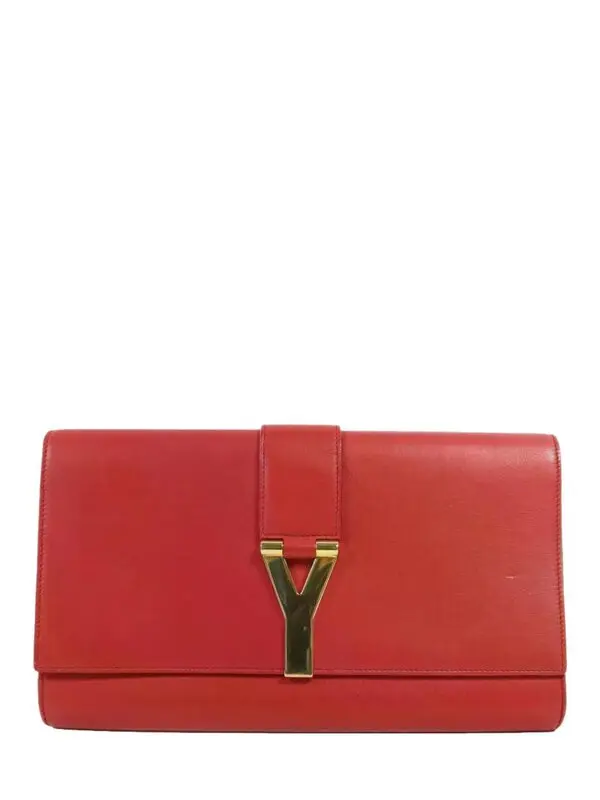 Saint Laurent Chyc Clutch Bag - Red