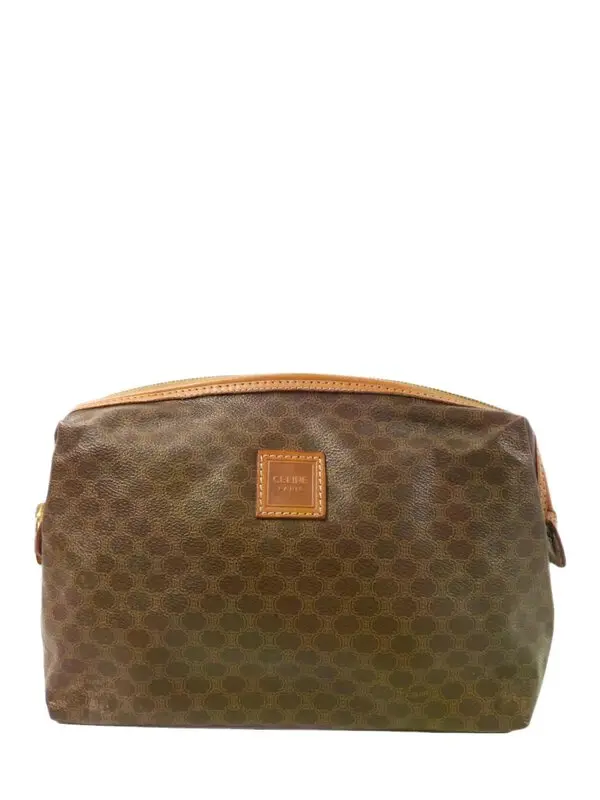 Celine Macadam Patterned Clutch Bag - Brown
