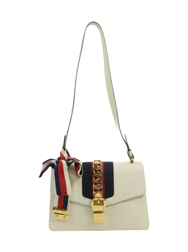 Gucci Sylvie Shoulder Bag - White
