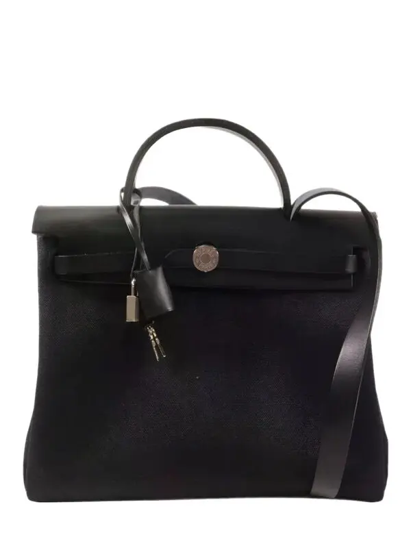 Hermès Herbag Pm Two-way Handbag - Black