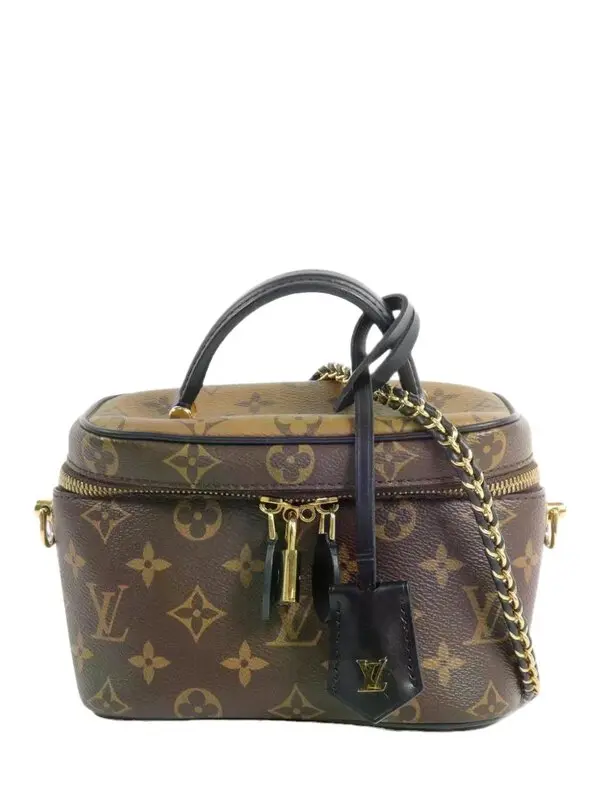 LOUIS VUITTON Monogram Reverse Canvas Vanity Tote Bag - Brown