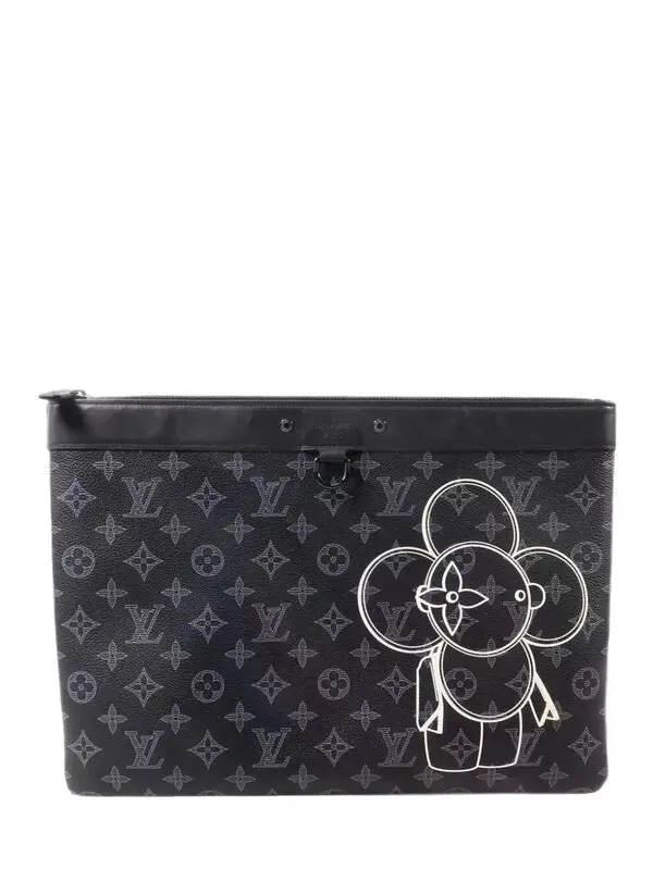 LOUIS VUITTON Vivienne Pochette Apollo Clutch Bag - Black