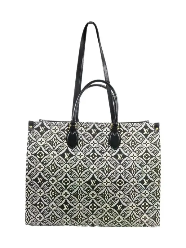 LOUIS VUITTON Gm Onthego Jacquard Tote Bag - Black