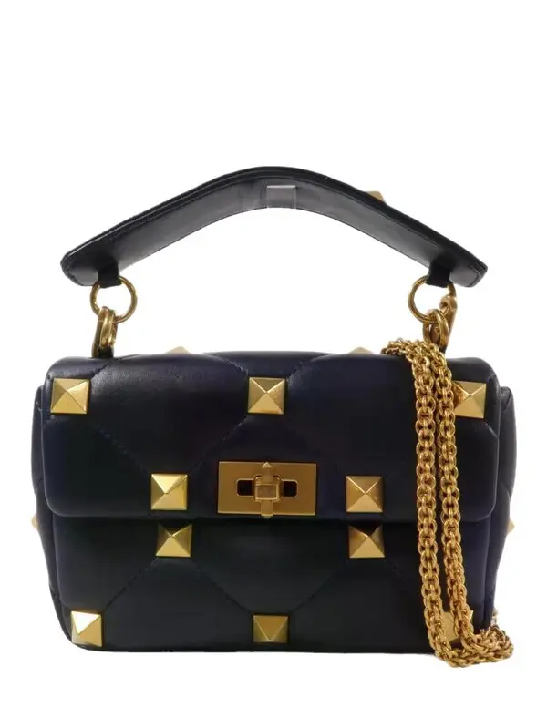 Valentino Garavani Roman Stud Satchel Bag - Blue