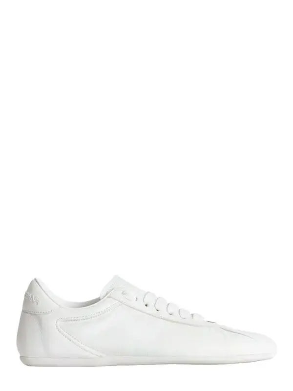 Dolce & Gabbana Soft Ballet Sneakers In Calfskin - White