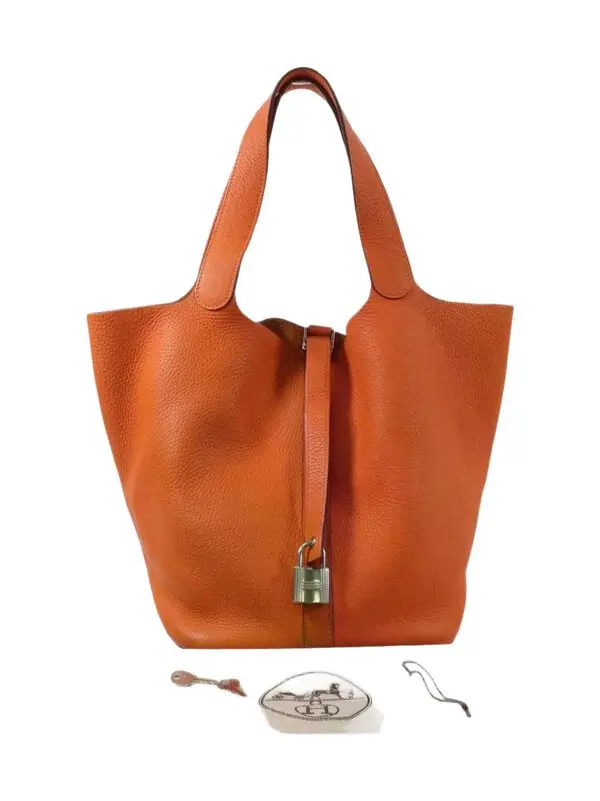 Hermès Gm Picotin Lock Tote Bag - Orange