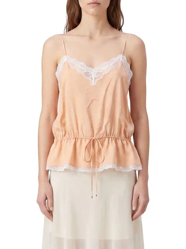 Chloé Lace Trimmed Camisole - Pink