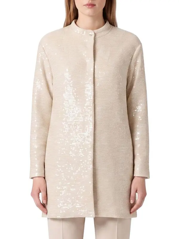 Herno Long Sleeve Coat - Ivory