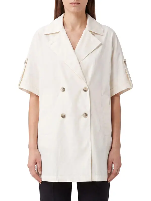 Herno Double Breasted Jacket - White