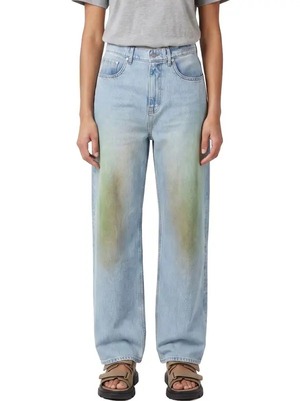 Camper Rcd Mallorca Abstract Print Wide-leg Jeans - Blue